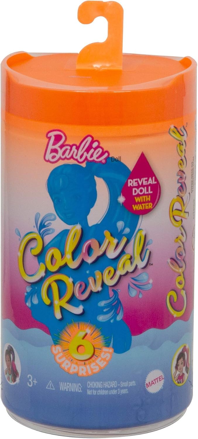 Barbie Color Reveal Chelsea Doll with 6 Surprises: Sunny N’ Cool Beach ...