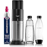 Amazon.com: SodaStream E-TERRA Sparkling Water Maker (Black) with CO2 and Carbonating Bottle ...