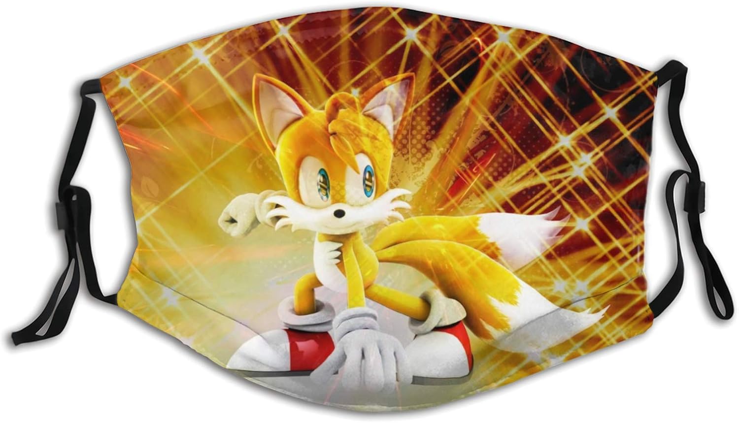 Sonic Hedgehog Speed of Hero Tails Face Mask with 2 Filters, Caetoon ...