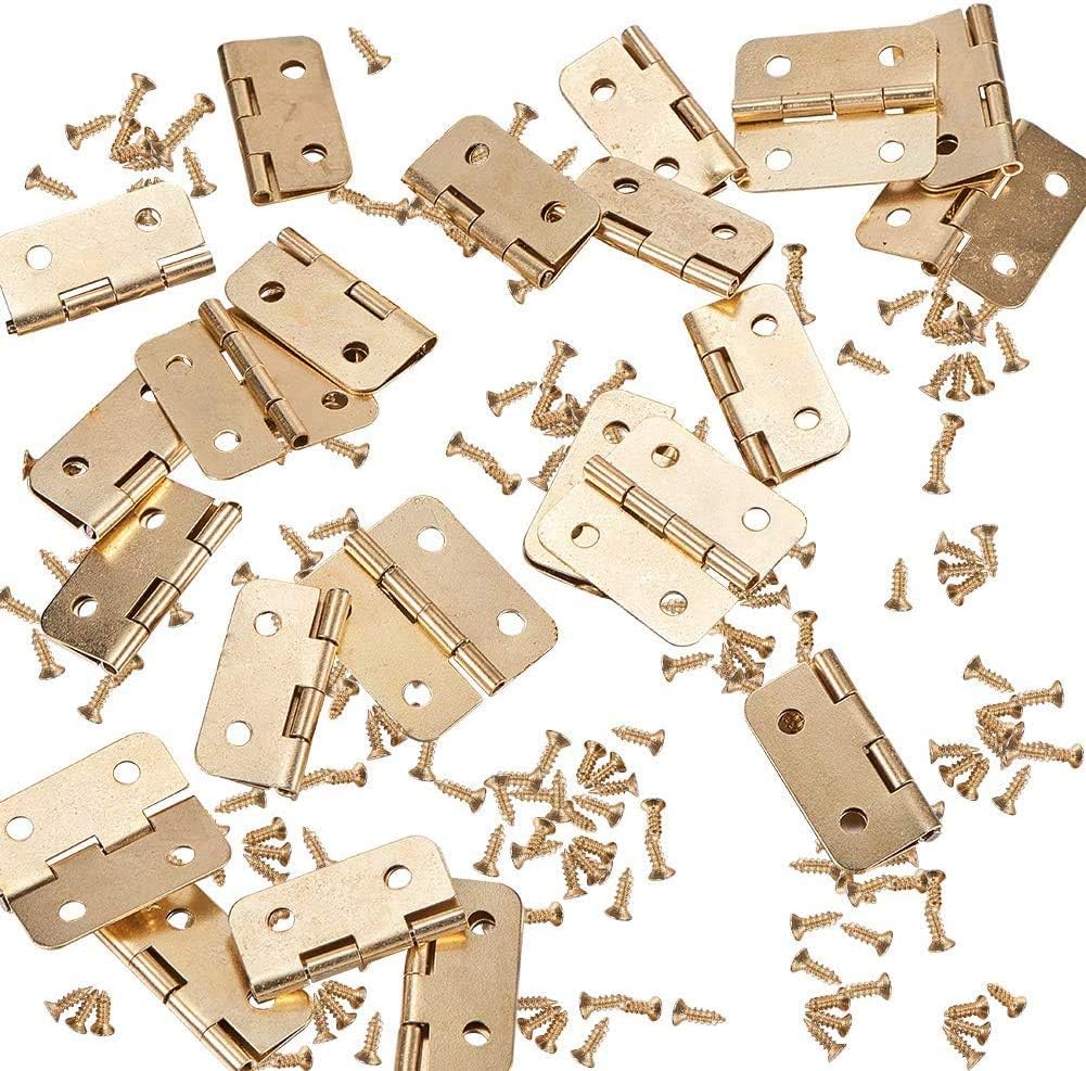 Namvo Small Mini Hinges, 100 Packs Cabinet Drawer Door Chest Butt ...