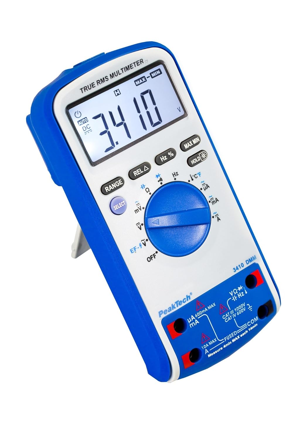 PeakTech True RMS Digital Multimeter Counts with Continuity Tester ...