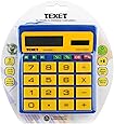 TEXET Sl200BLUE Big Key Calculator | Dual Power: Battery and Solar ...