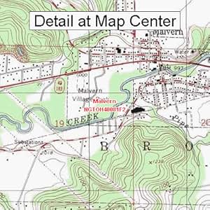 Amazon.com : USGS Topographic Quadrangle Map - Malvern, Ohio (Folded ...