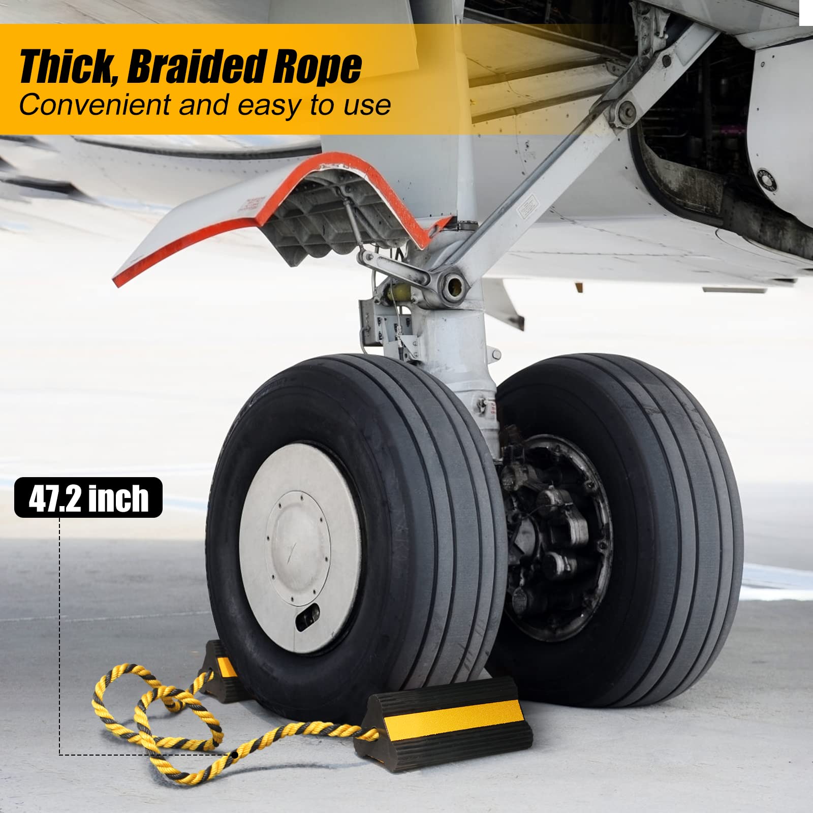 Mua Heavy Rubber Wheel Chocks for Travel Trailers, RV Wheel Chocks with ...