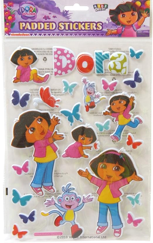 Dora the Explorer Stickers - padded self adhesive stickers for walls ...