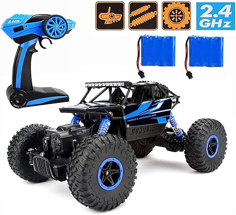 Remote Control Car,Electric RC Cars Off Road 4x4 2.4G High Speed Rock ...