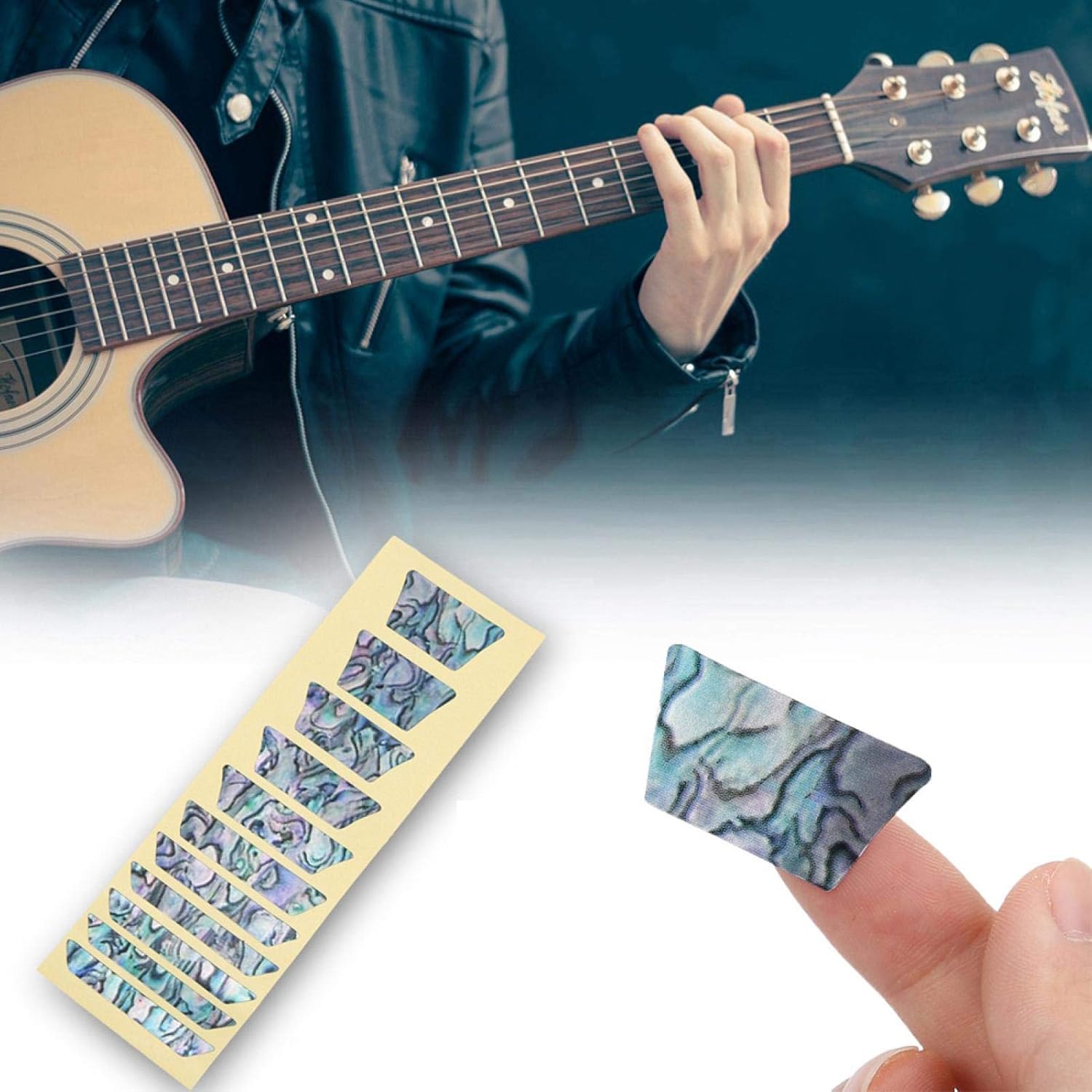 Electric Guitar Fingerboard Sticker, Ultra Thin For Electric Guitar ...