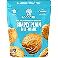 Amazon.com : Lakanto Sugar Free Plain Muffin Mix - Sweetened with Monk ...