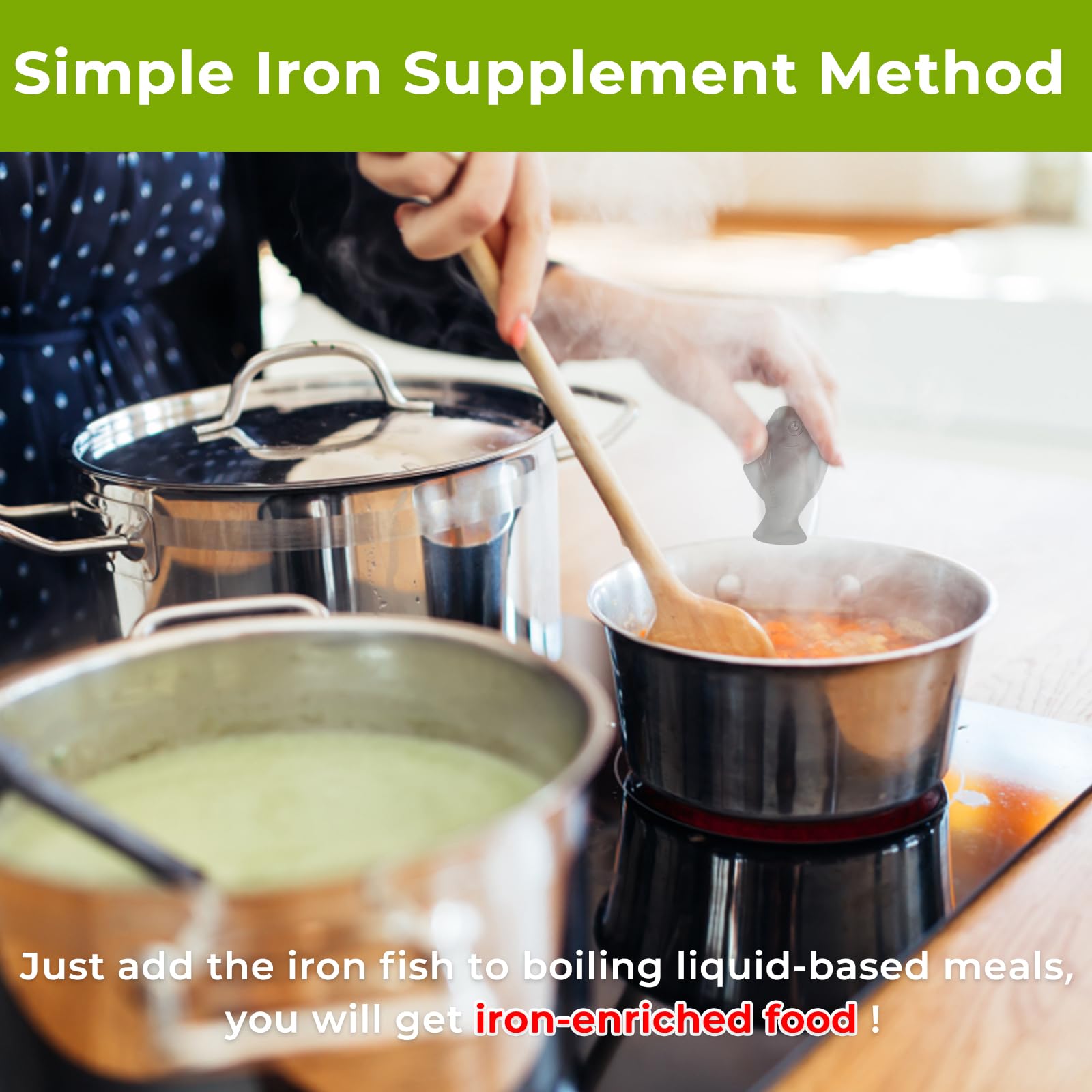 Mua Iron Fish, 2 Pack Iron Fish for Iron Deficiency, A Natural Source ...