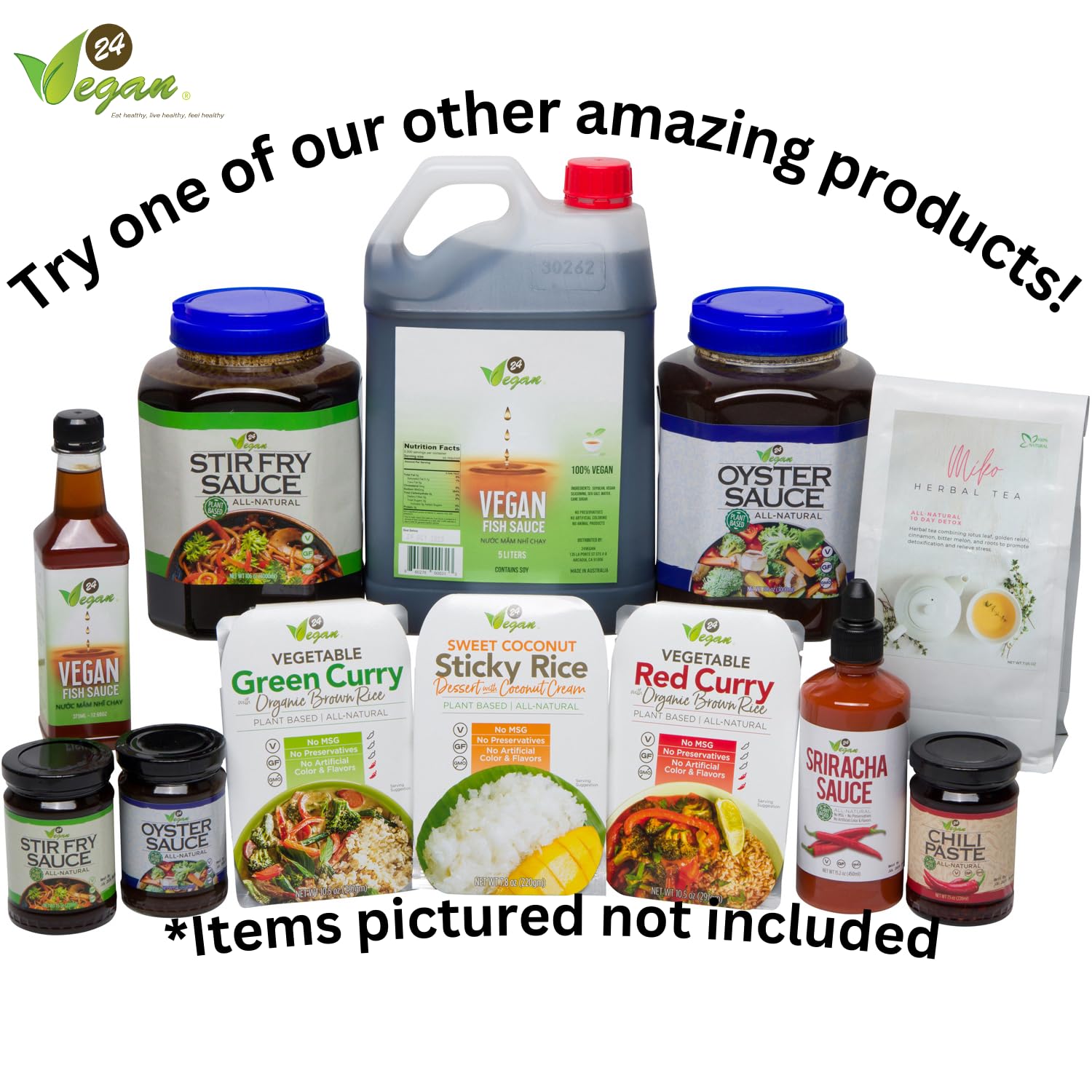 Mua 24Vegan Fish Sauces Premium Plant-Based Seasoning Sauce, All ...