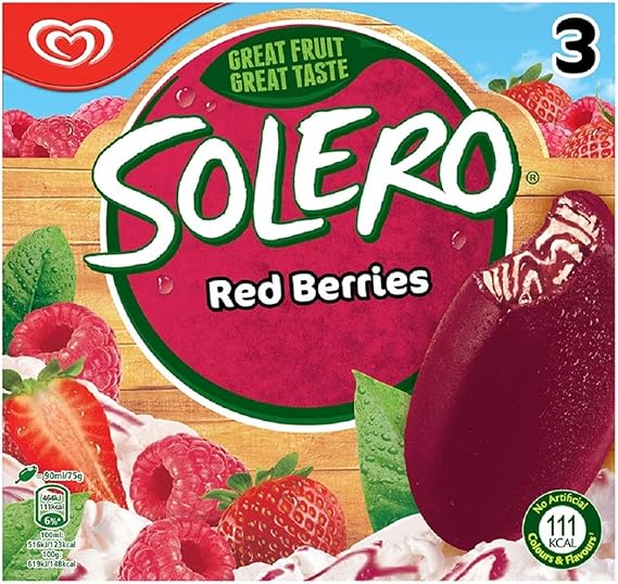 Solero Redberries 270ml (Frozen): Amazon.co.uk: Grocery
