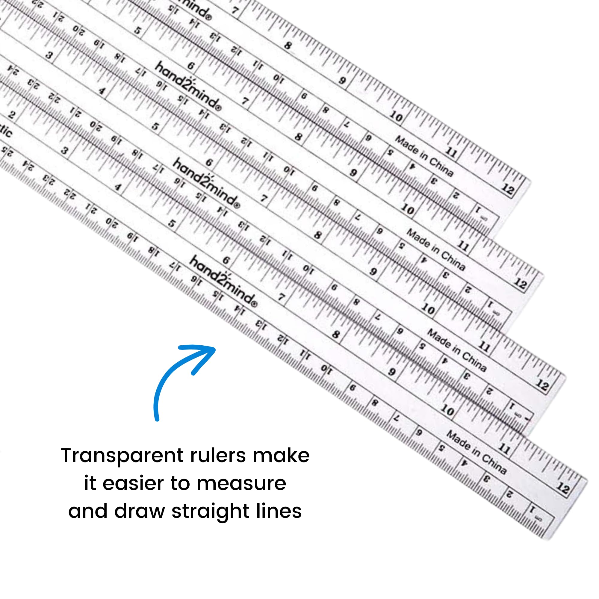 Mua ETA hand2mind 12" Flat Overhead Flexible Safety Ruler, Pack of 24 ...