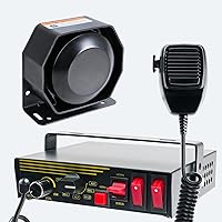 Amazon.com: JAMTON 200W 12V 9 Tone Emergency Police Siren System, 180 ...
