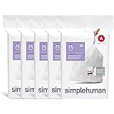 Amazon.com: simplehuman Code R Custom Fit Drawstring Trash Bags in ...