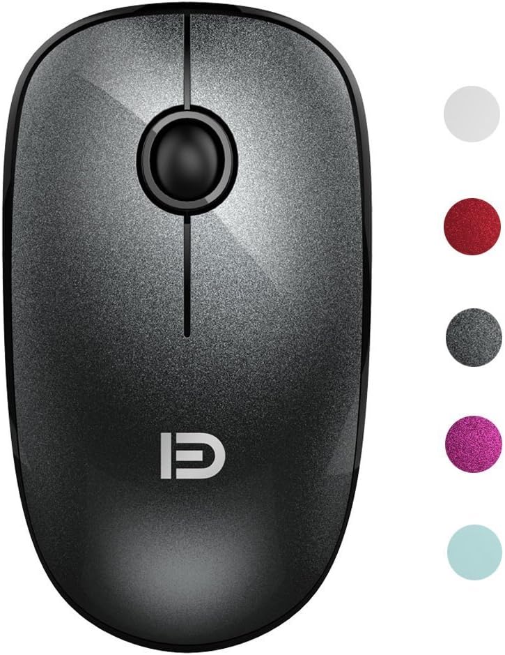 FD Wireless Mouse, (Battery included) V8 2.4G Ultrathin Silent Cordless ...