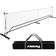 Amazon.com : PICKLETECH 4.0 Slim Version Pickleball Net Portable Outdoor, 22 FT Pickleball Net ...