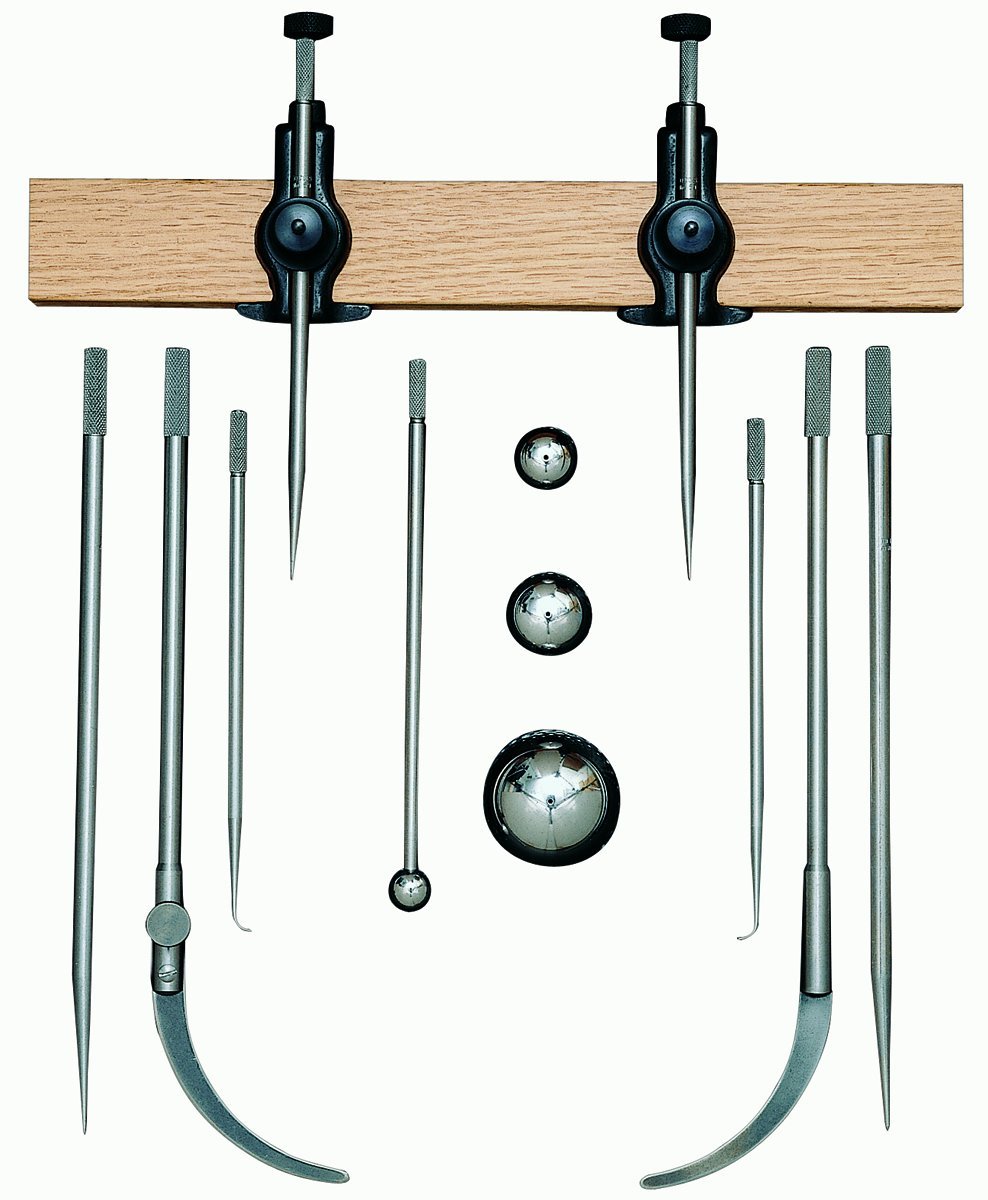 59 Series Starrett 59F Complete Set Of Trammel Heads Divider Points And ...