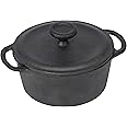 Amazon.com: GoodCook Pre-Seasoned Cast Iron Mini Dutch Oven, Black ...
