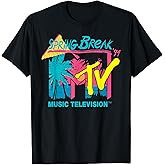Amazon.com: Classic MTV Logo Spring Break 87' T-Shirt : Clothing, Shoes ...