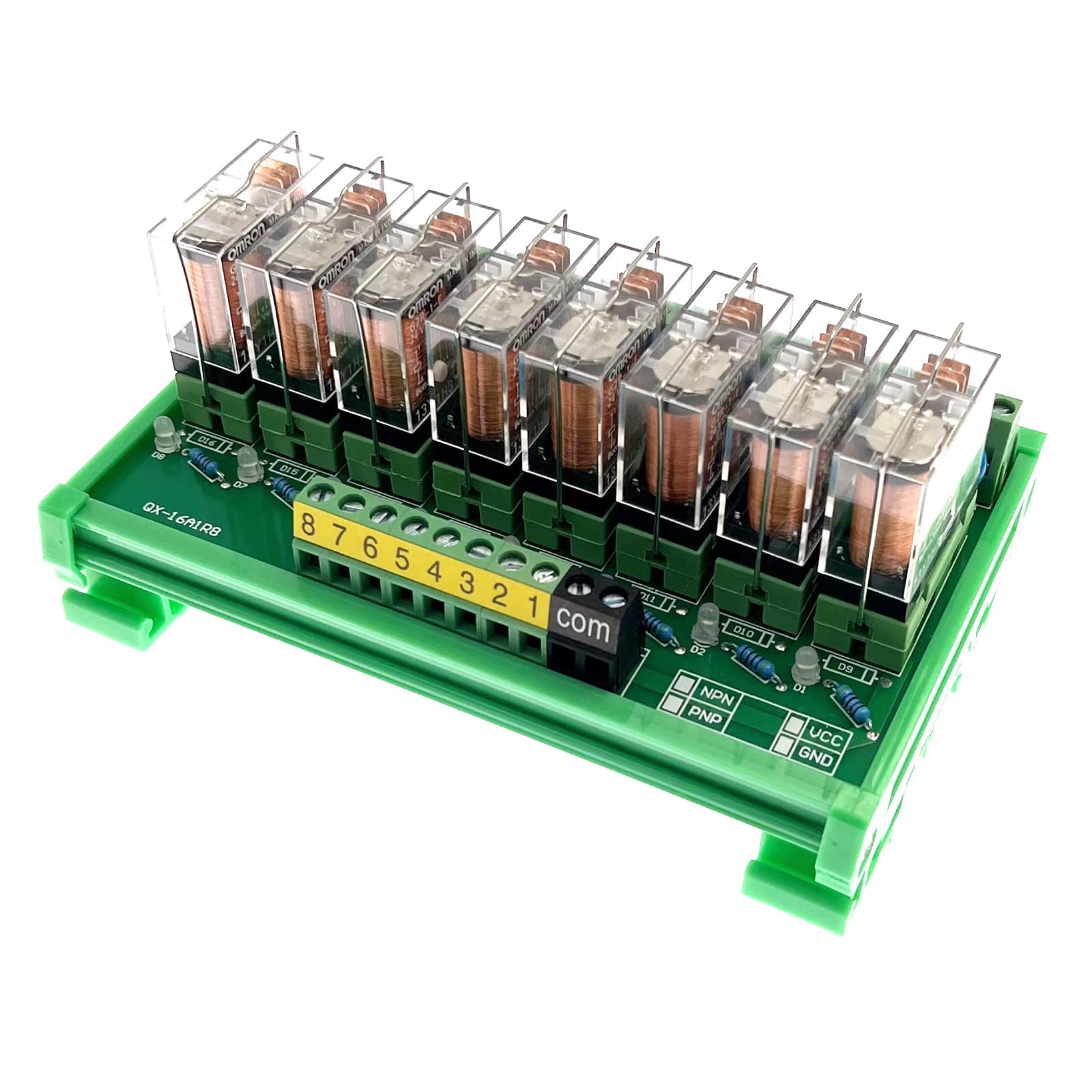 Mua 8 Channel AC/DC 24V Rail Mount Relay Interface Module PNP NPN SPDT ...
