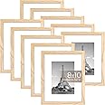 Amazon.com - upsimples 8x10 Picture Frame Set of 10, Display Pictures 5x7 with Mat or 8x10 ...