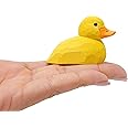 Amazon.com: Selsela Hand-Carved Mini Duck Figurine - Mini Wooden Duck ...
