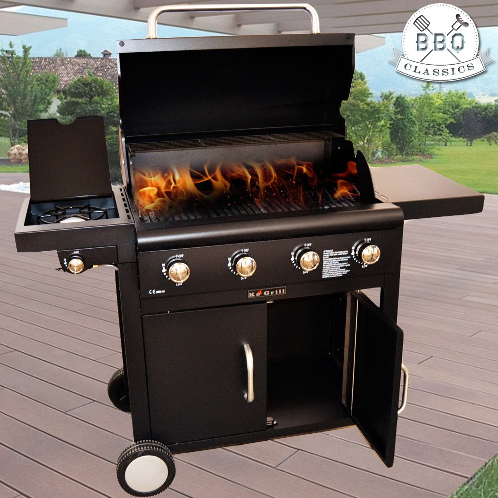 Barbecue e picnic Sacchett Bakaji Barbecue Professionale A Gas Con ...