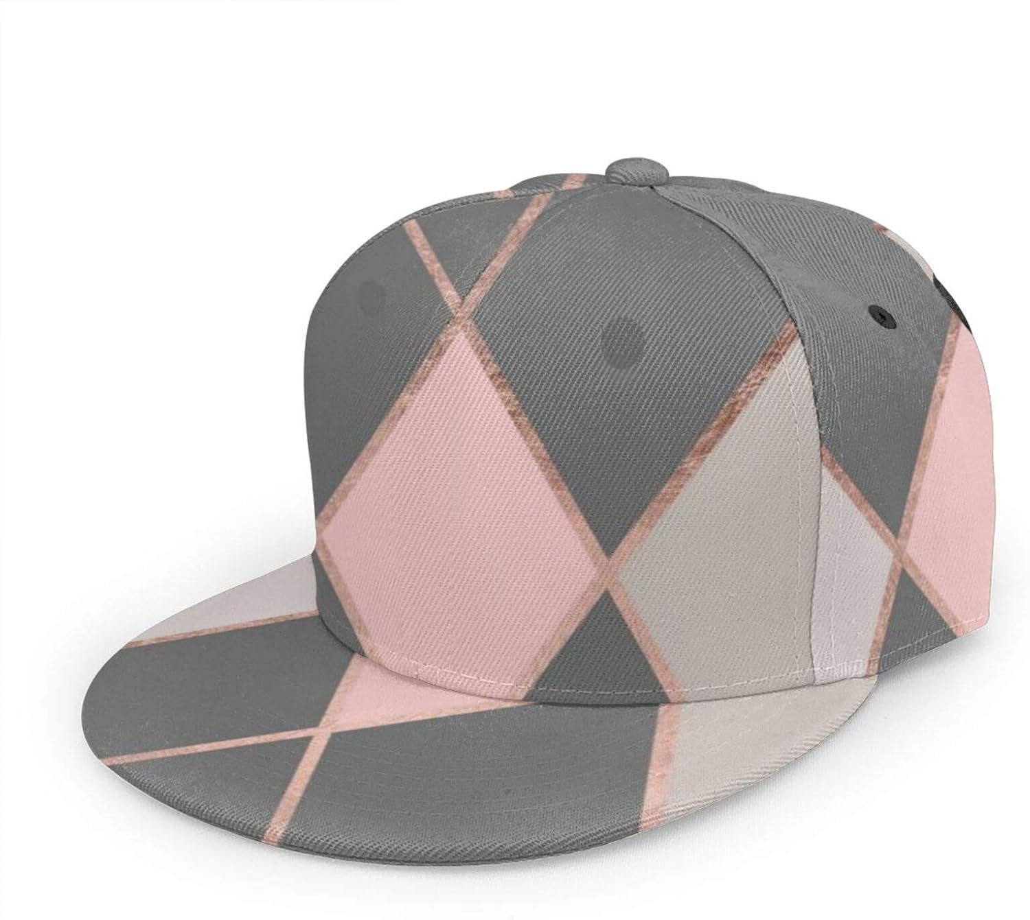Shanzhi Gorra de béisbol casual moderna, color rosa, gris, bloque de ...