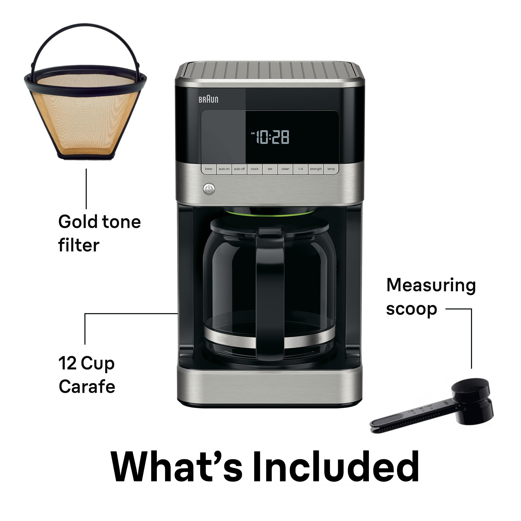 Mua Braun BrewSense 12 Cup Drip Coffee Maker - Pause & Pour Mid Brew ...