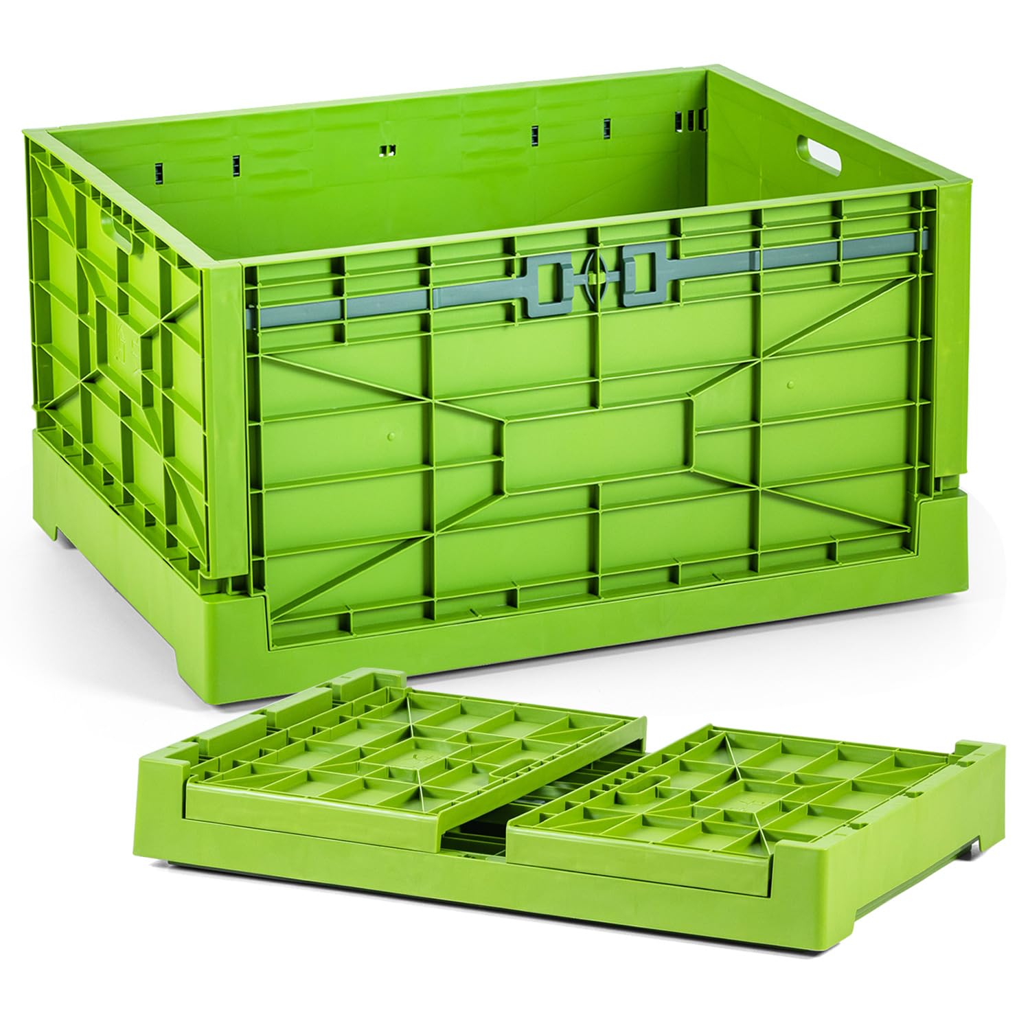 LivLab Stackable Utility Crates - Collapsible Plastic Storage Bins, 50 ...