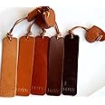Amazon.com: Natural Leather Bookmark, Leather Page Markers for Men ...