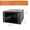 Tecmojo 6U Wall Mount Server Cabinet IT Network Rack Enclosure Lockable ...