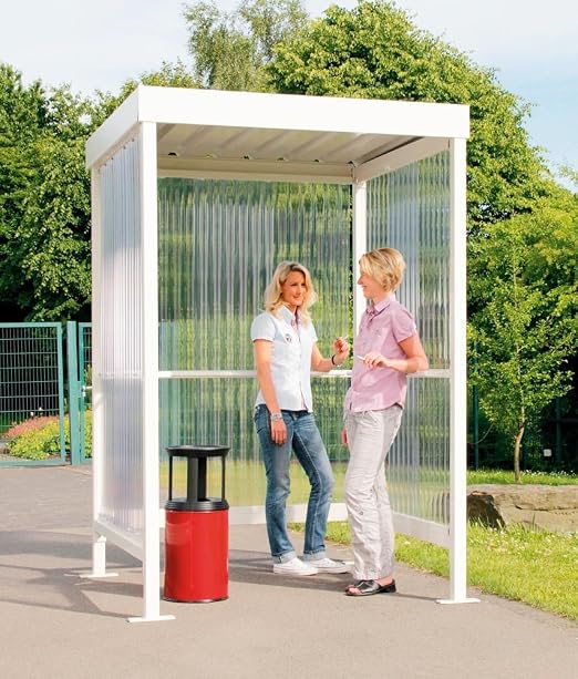 WSM Raucherunterstand - BxTxH 1550x1550x2350 mm - lichte Höhe 2200 mm ...