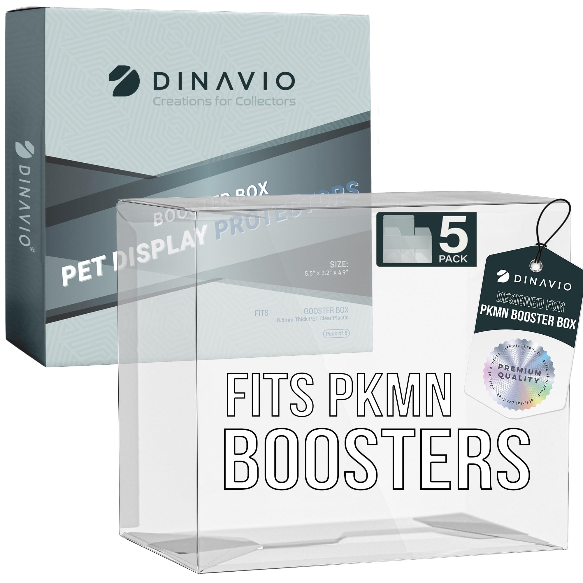 Dinavio Crafthouse Plastic PKMN Booster Box Protector 5 Pack - Booster ...