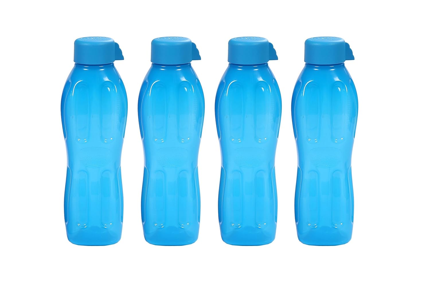 Signoraware 415S4 Plastic Water Bottle, 1L, 4 Pc, Turkish Blue : Amazon ...