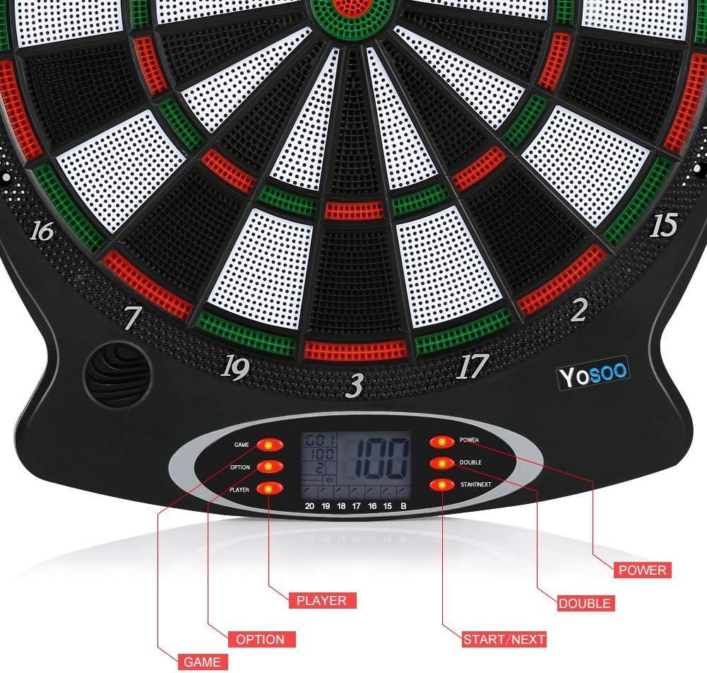 Electronic Dartboard, Professional Electronic Hanging Dartboard LCD ...
