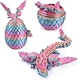 Amazon.com: Antetek 3D Printed Dragon with Wings，3D Printed Dragon Egg，3D Printed Dragon in Egg ...