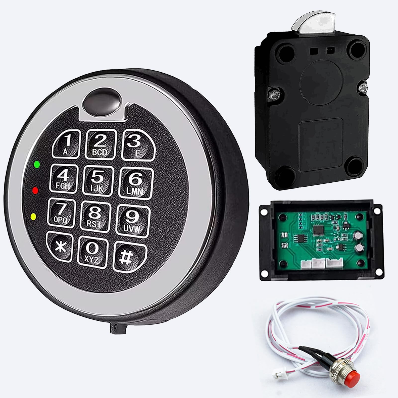 Fireproof Safe Lock Replacement with Swing Bolt Lock, 5 User Code and 1 ...