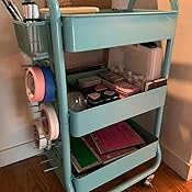 Amazon.com : Gramercy Cart by Recollections, Teal : Office Products