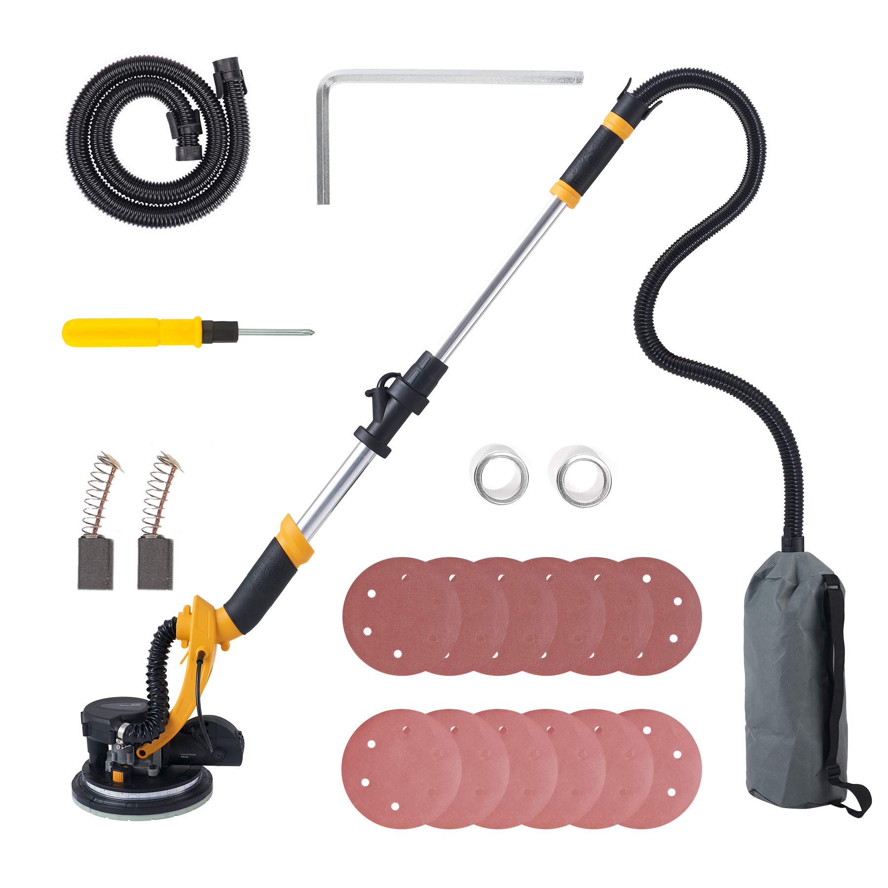 Buy ZELCAN 800W Drywall Sander with Telescoping Handle and Hoover ...