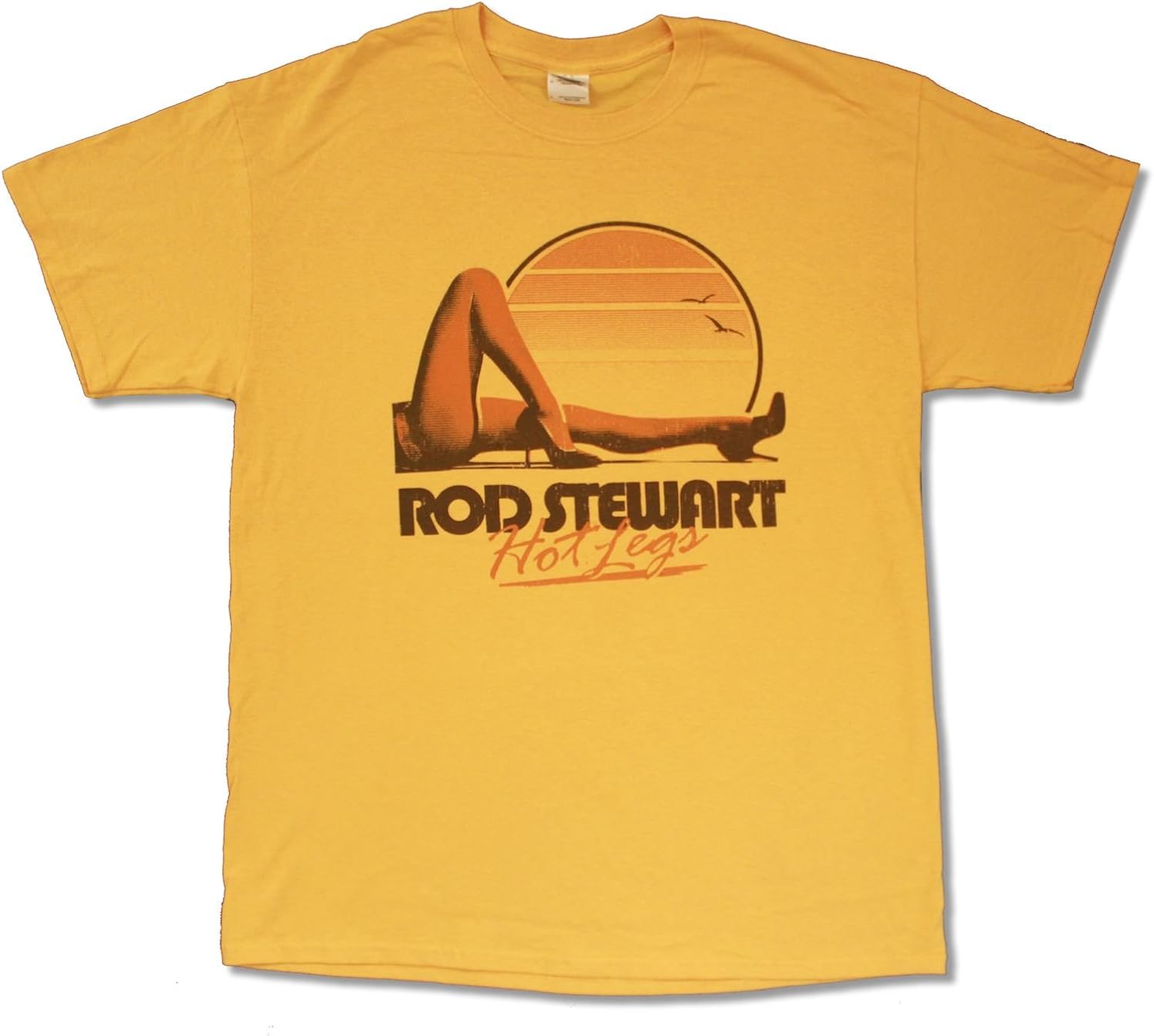 Gildan Adult Rod Stewart Hot Legs Yellow T Shirt (2X): Amazon.ca ...