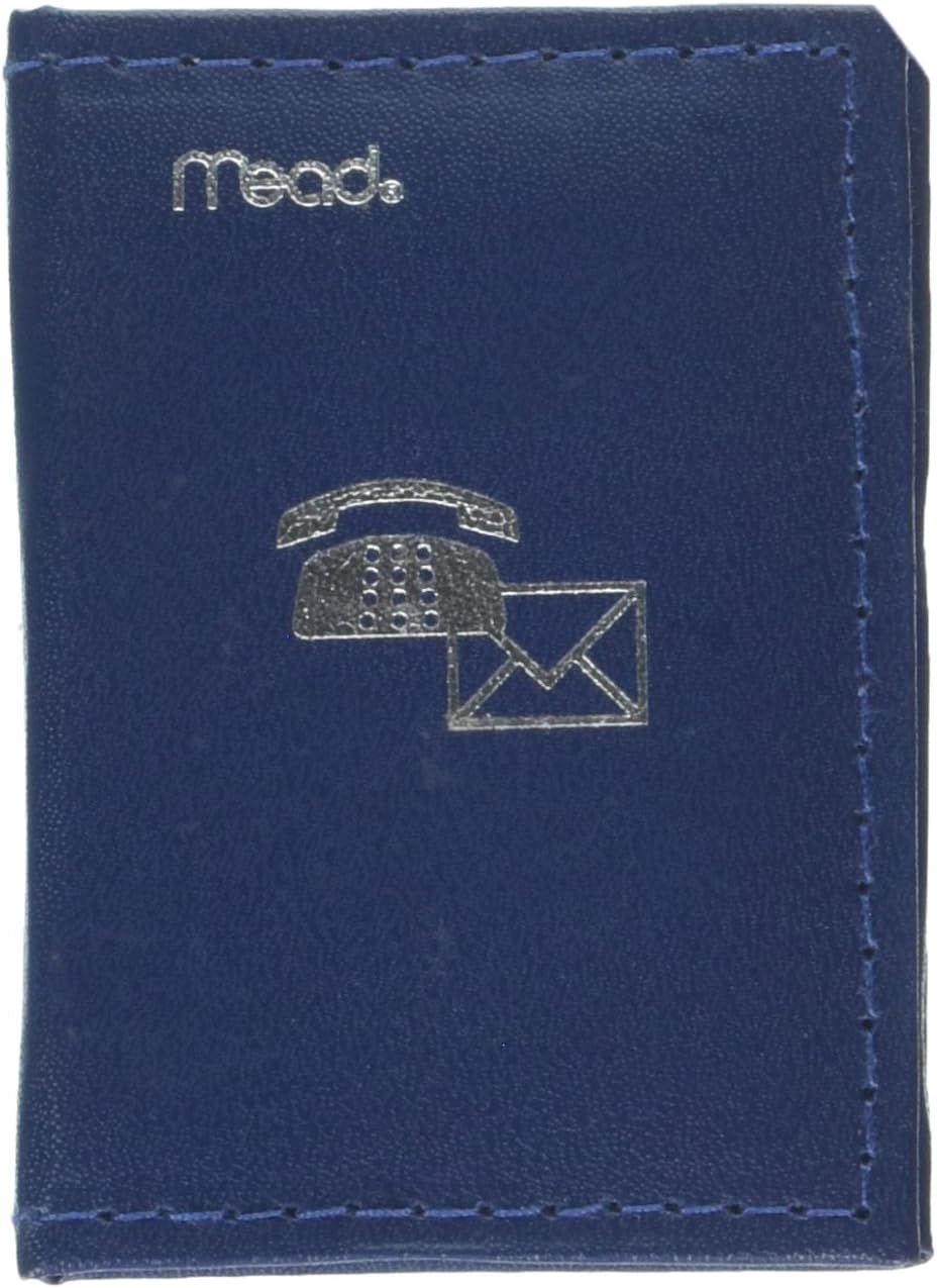 Mead Telephone/Address Book, 3-1/4"x2-3/8", Assorted Colors, Color Will ...
