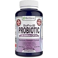 Amazon.com: BioGanix BIOPRO Probiotic 50 Billion CFU Live Cultures, 11 ...