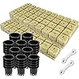 Amazon.com : Rockwool Cubes for Hydroponics with Net Pots, hydroponics Growing System,72 Plugs ...