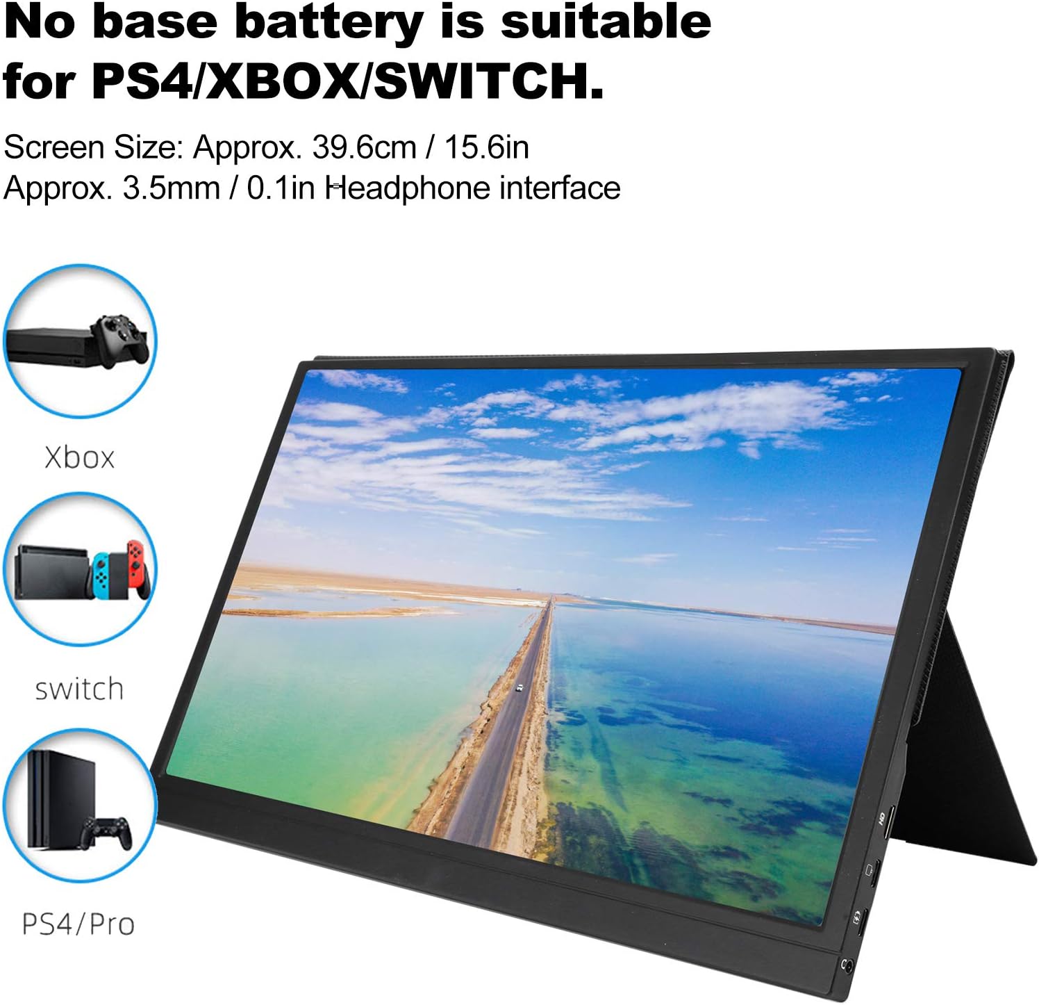 Portable HDR display, 15.6 inch IPS screen computer extension, portable ...