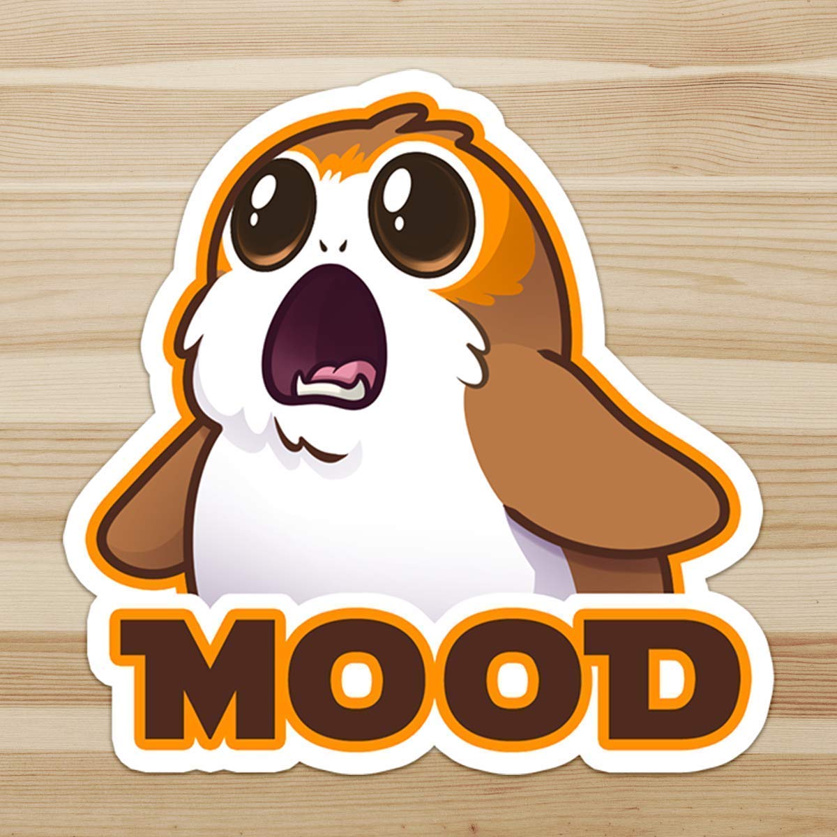 Amazon.com: Star Wars - Porg - Mood- Original Artwork Sticker: Handmade
