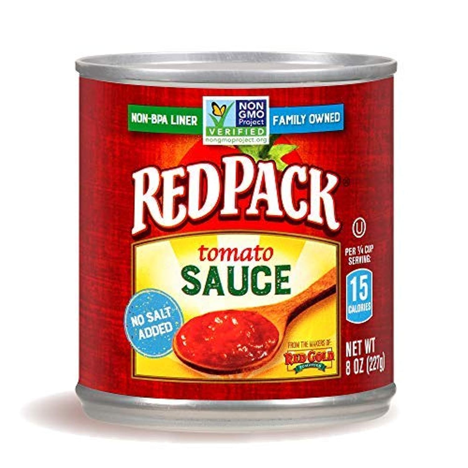 Amazon.com : Redpack No Salt Added Tomato Sauce, 8oz Can (Pack of 24 ...