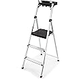 Amazon.com: Rubbermaid 3-Step Ladder, Aluminum Lightweight Folding Step ...