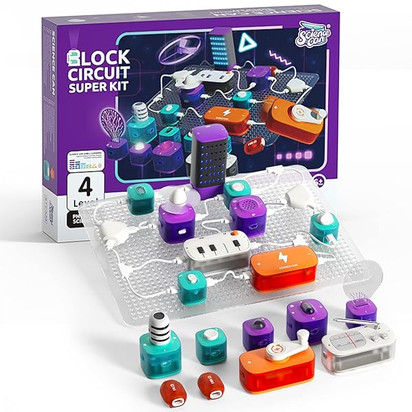 SCIENCE CAN Circuit Kit for Kids, Electric Circuit Experiment Kit for 7 ...