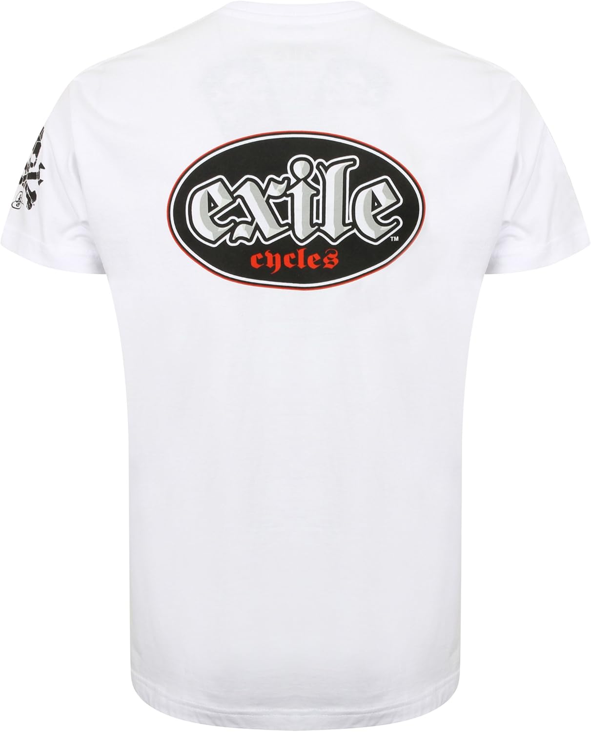 Exile T-Shirt Oval Logo White : Amazon.co.uk: Clothing
